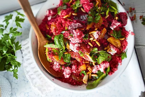 Beetroot couscous girke-girke