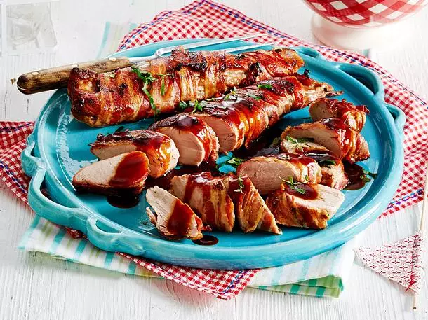 Sprøde baconfileter med barbecue sauce opskrift