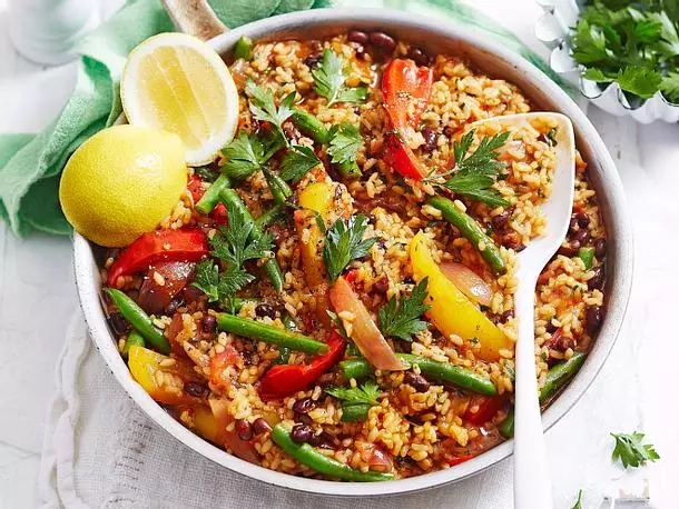 Lobya ilə Mini Yuyulmalı Paella Resepti 71793_1