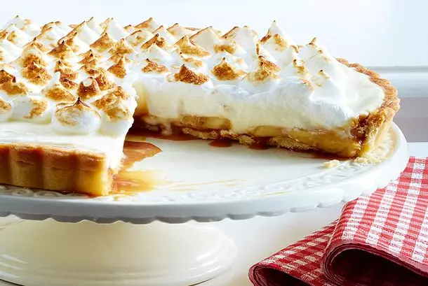 Banoffee tart với công thức tuff meringue