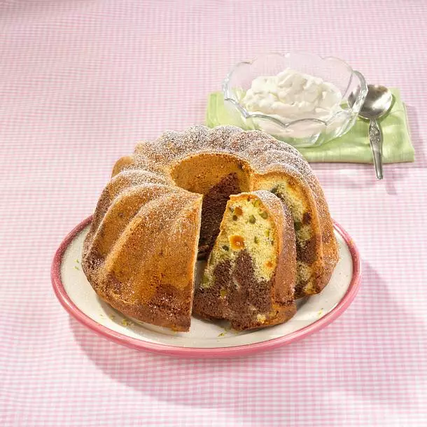 大理石のフルーツケーキのレシピ