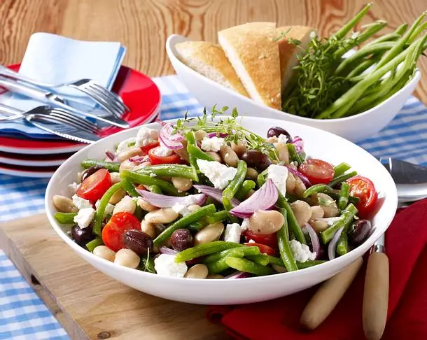 Grykske bean salade resept