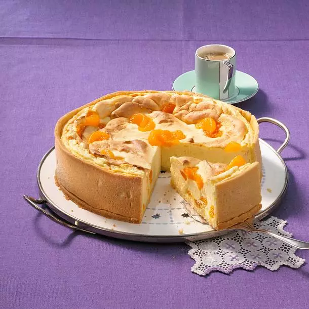 Quark soufflé torta sa receptom od mandarina