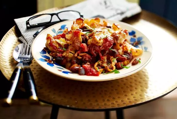 Go Veggie Cheese Crust Pasta Recipe