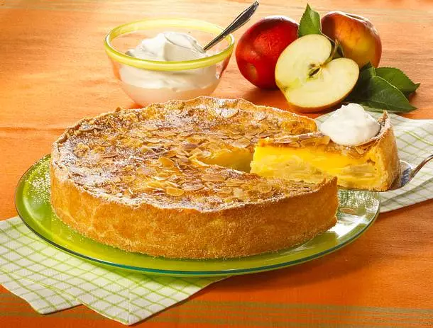 Receta de pastel de pudín de manzana