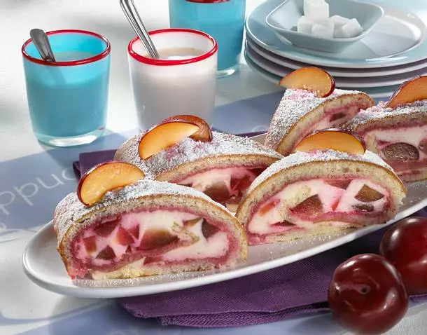 Recepto de Plum Swiss Roll