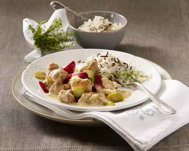 Pork Gulasch Stroganoff Stil Rezept