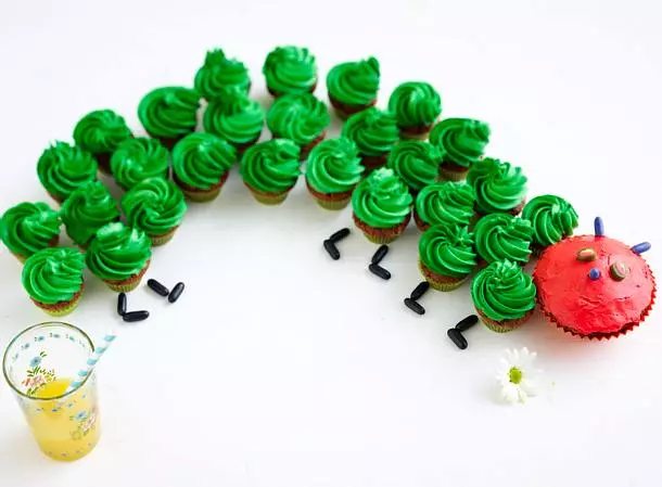 The Very Hungry Caterpillar Muffins բաղադրատոմսը