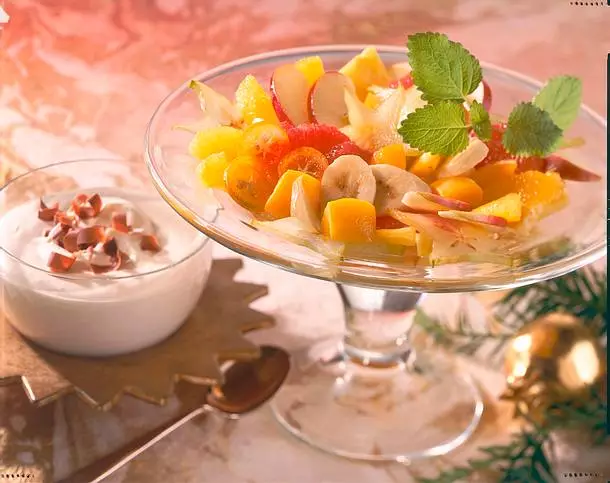 Receta de ensalada de frutas festiva 9297_1