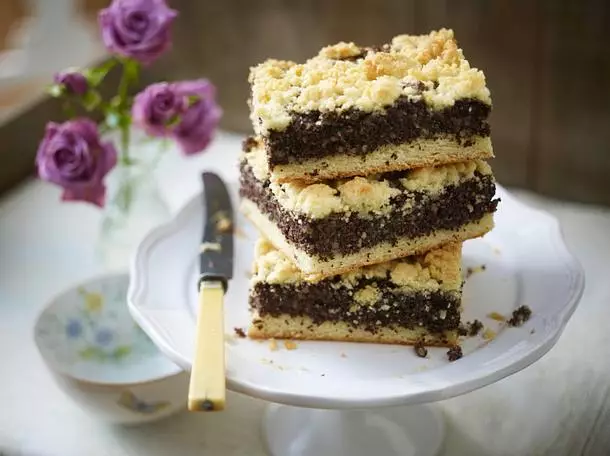 Siki poppy crumble cake tina resep baki baking 9336_1