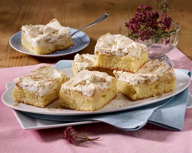 Havermout Appelbladcake met Meringue recept